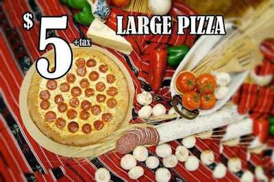 Fast 5 Pizza, Riverside - 5300 Arlington Ave - Menu and Prices